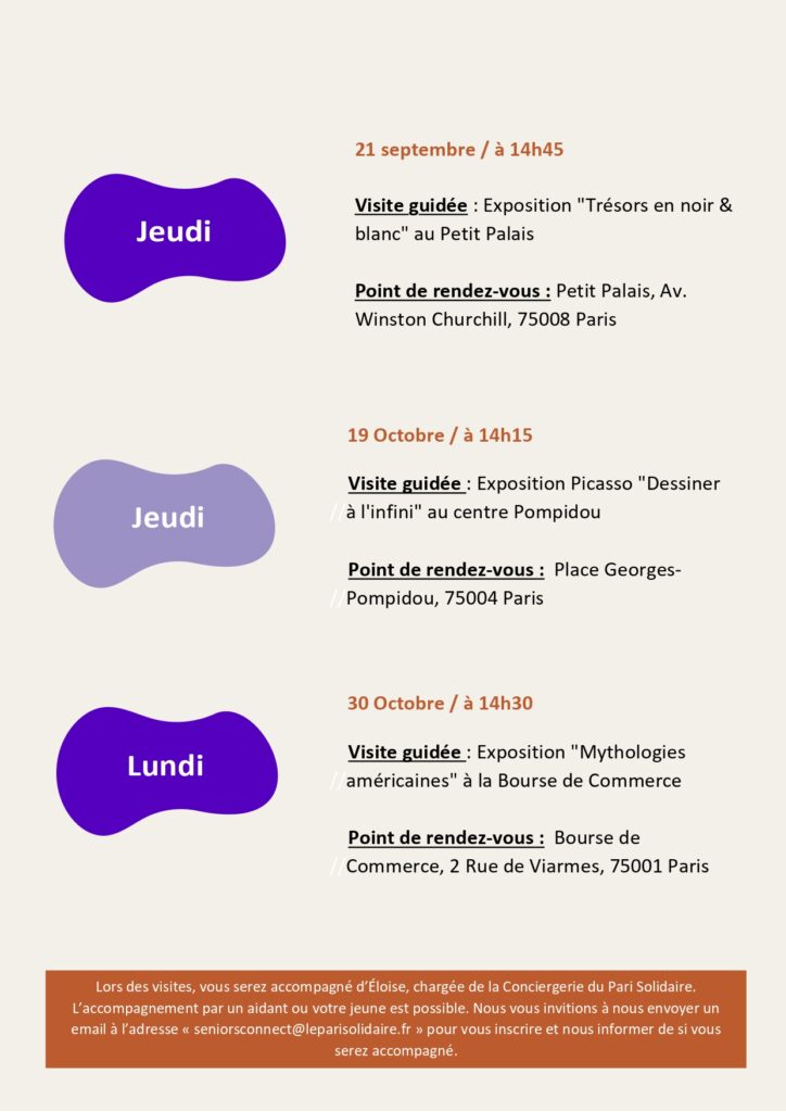 Le Pari Solidaire - Les activités de la conciergerie
